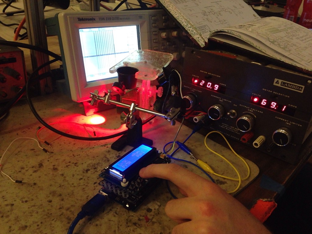 First image is the optogenetics set up, with arduino controlled LED ...