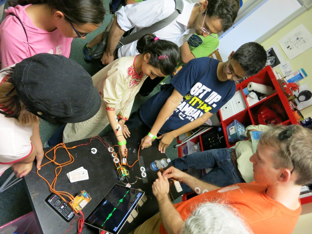 Greg Gage on the Tech Talk Stage. Photo Credit Vanya P.